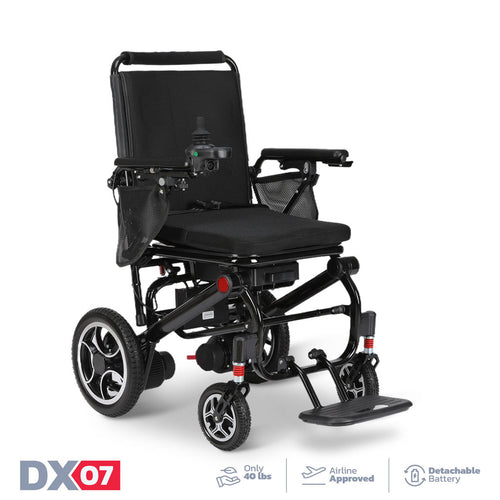Rubicon DX07 - Ultra Lightweight, Foldable Electric Power Wheelchair w