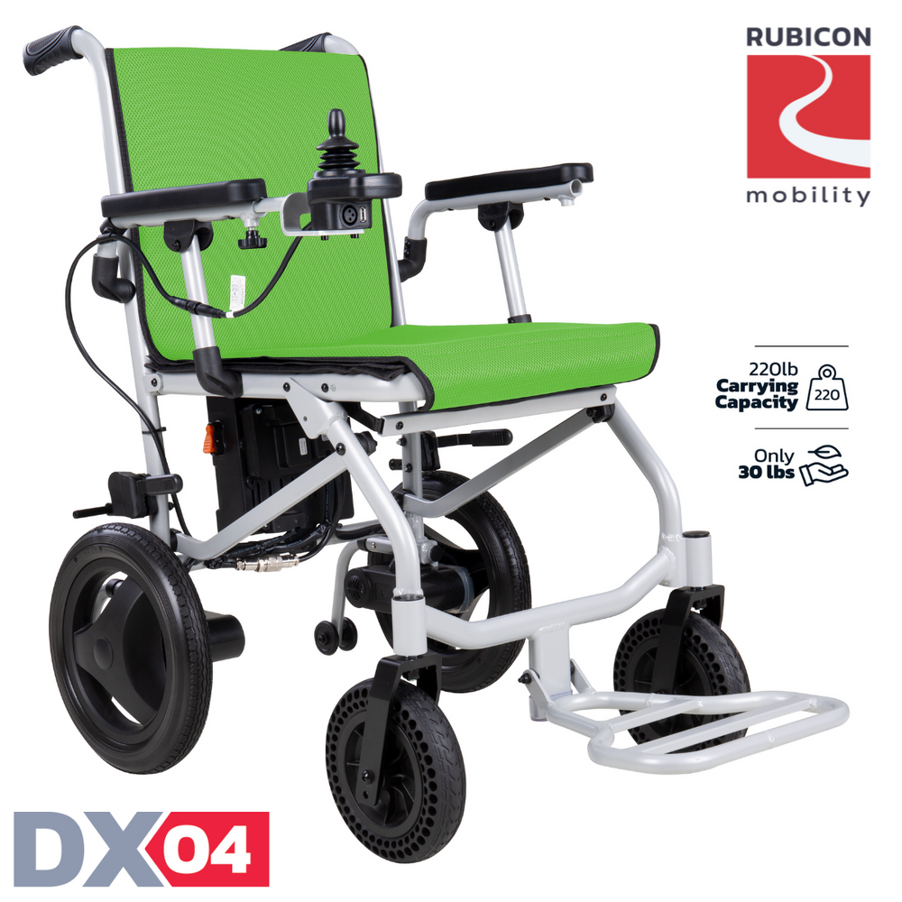 Rubicon DX04 - World's Lightest Electric Power Wheelchair: Foldable, C