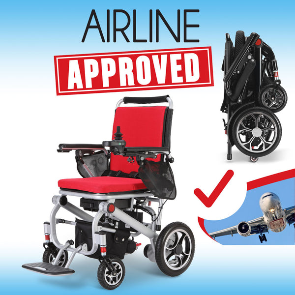 Rubicon DX07 - Ultra Lightweight, Foldable Electric Power Wheelchair w