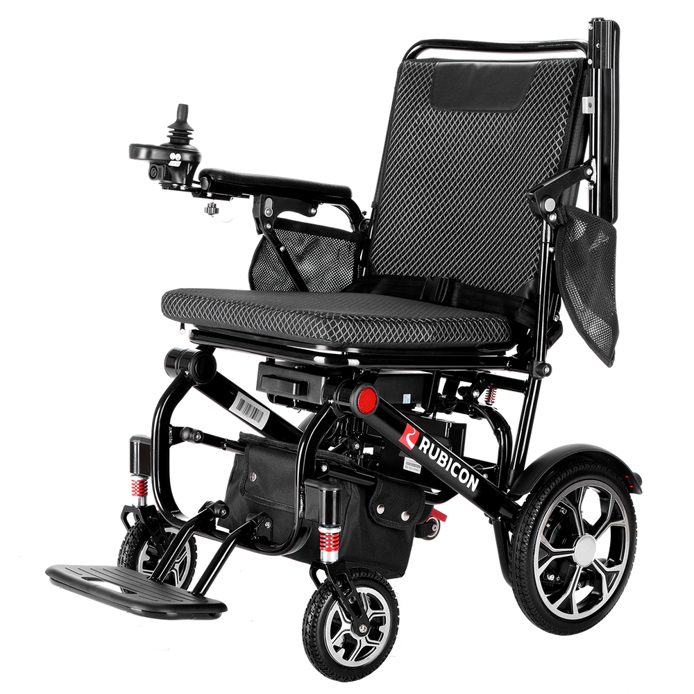 Rubicon DX07 - Ultra Lightweight, Foldable Electric Power Wheelchair w