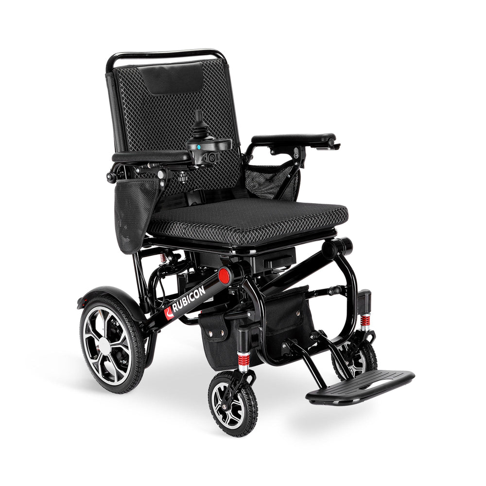 Rubicon DX07 - Ultra Lightweight, Foldable Electric Power Wheelchair w