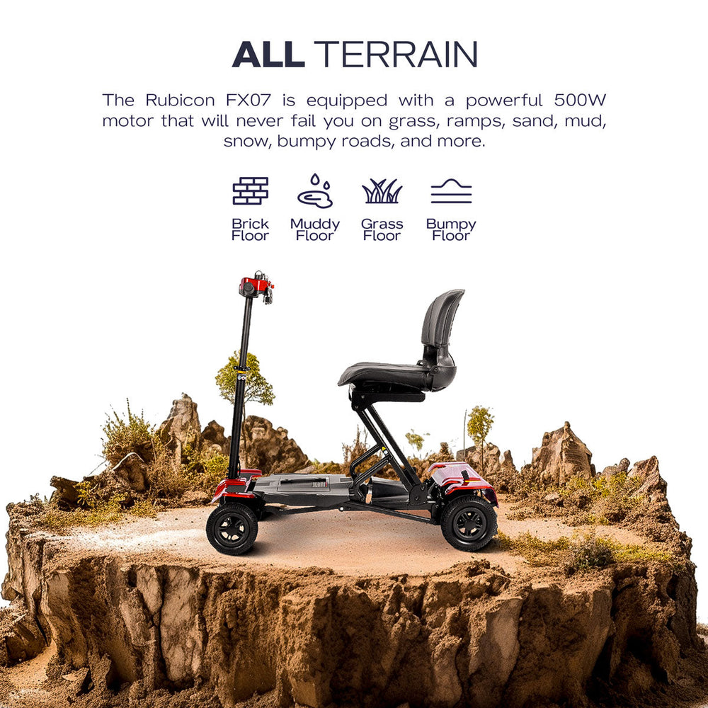 Rubicon FX07 - Premium One-Click Automatic Folding & Unfolding 4-Wheel